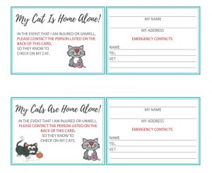 [FREE] My Pet Is Home Alone Emergency Card | Cats, Dogs & Other Pets